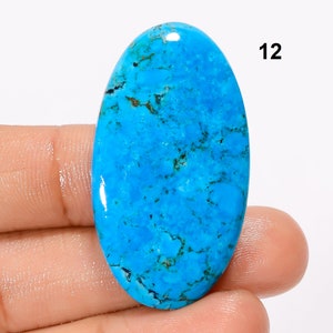 Natural Arizona Magnesite Turquoise Cabochon Flat Back Hand Polish ...