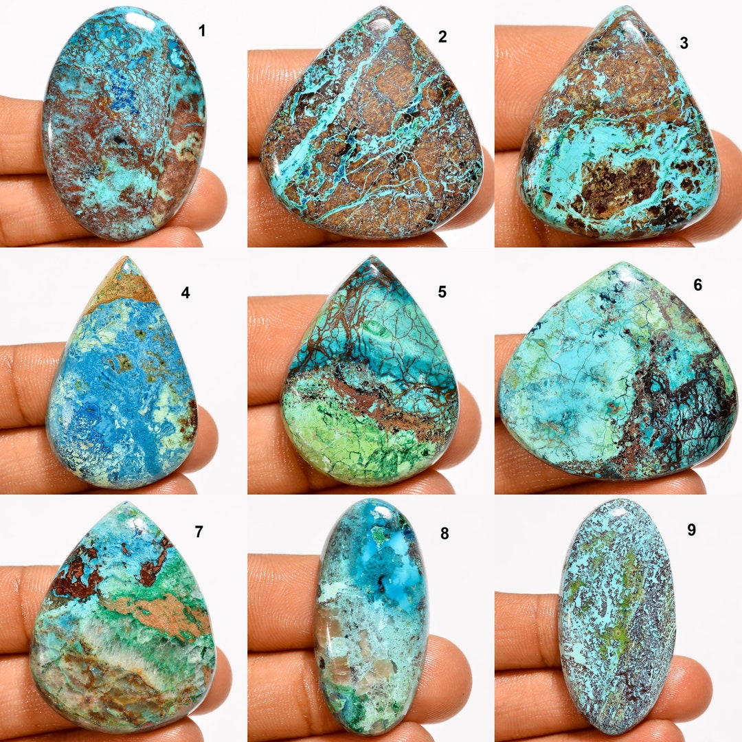 Shattuckite Stone Cabochon Natural Polished Shattuckite Gemstone Oval ...