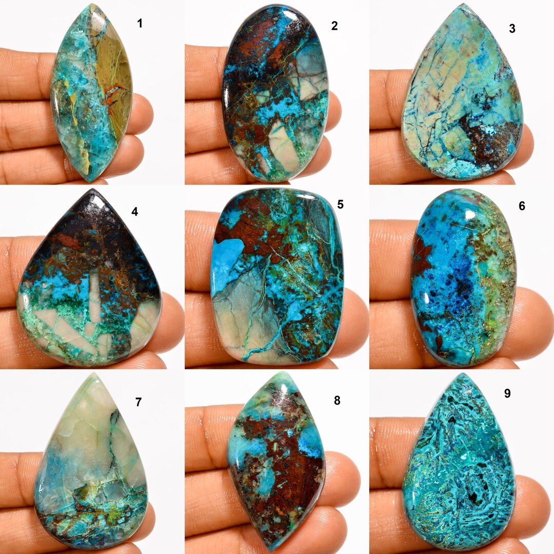 Chrysocolla Crystal From Peru Chrysocolla Stone Polished Blue Green ...
