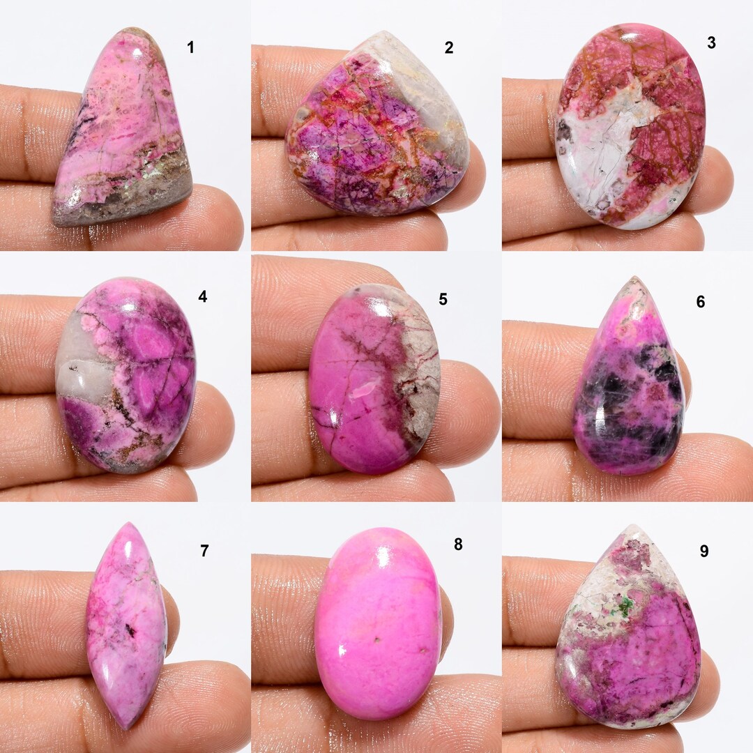 Captivating Pink Cobalt Calcite Gemstone, Cobalto Calcite Cabochon ...