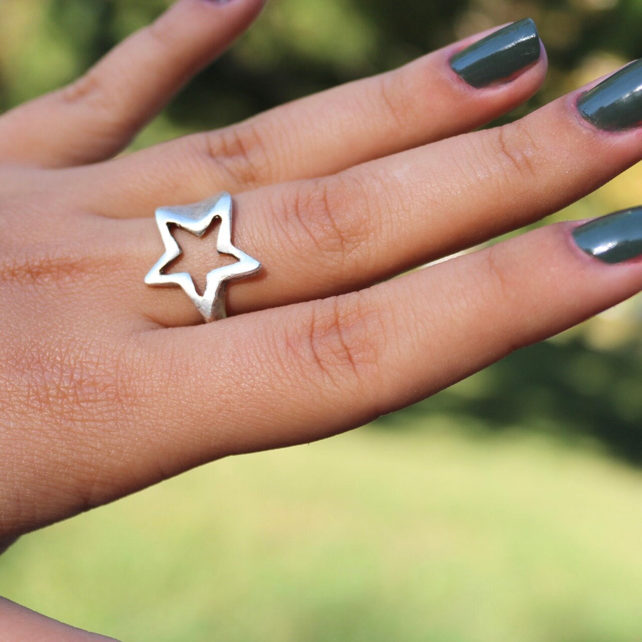 Star Ring Chunky Star Ring Astronomy Ring Celestial Ring - Etsy