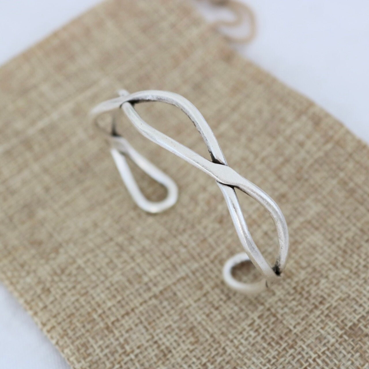 Elegant Silver Adjustable Bracelet Twisted Wire Cuff - Etsy