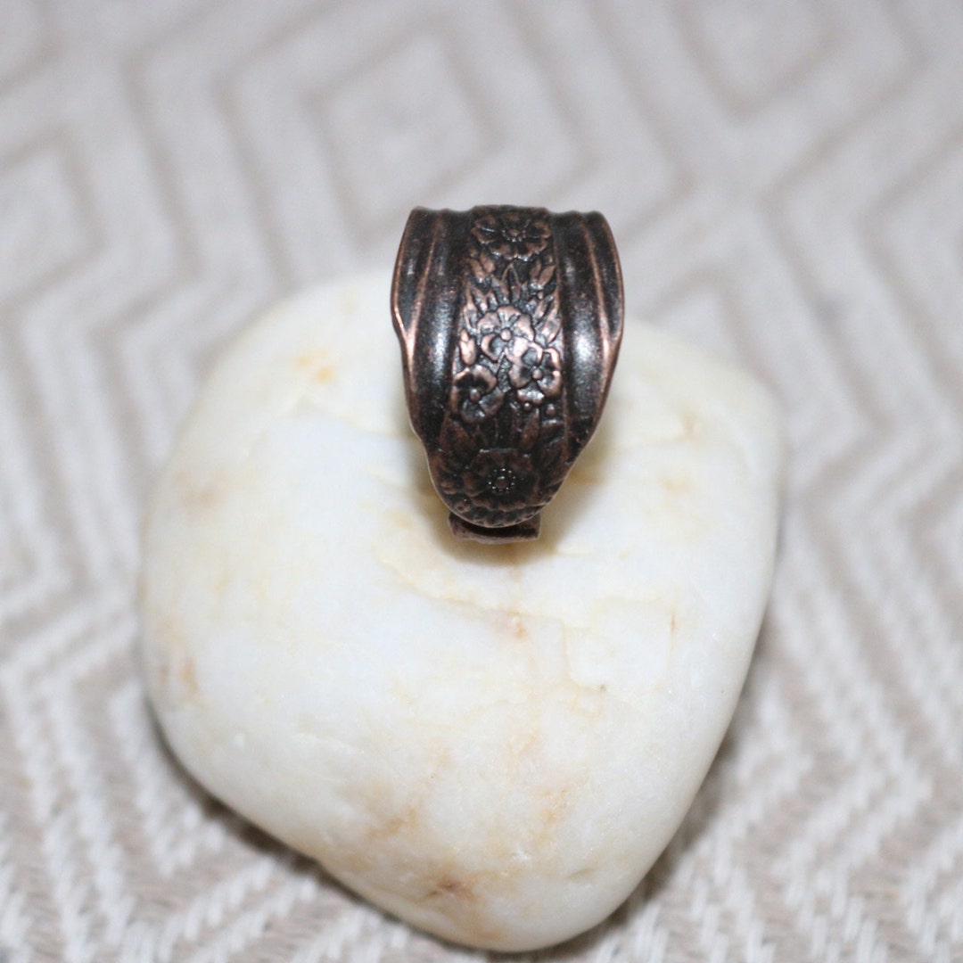 Antique Copper Ring, Beautiful Wide Ring, Minimalist Copper Ring ...