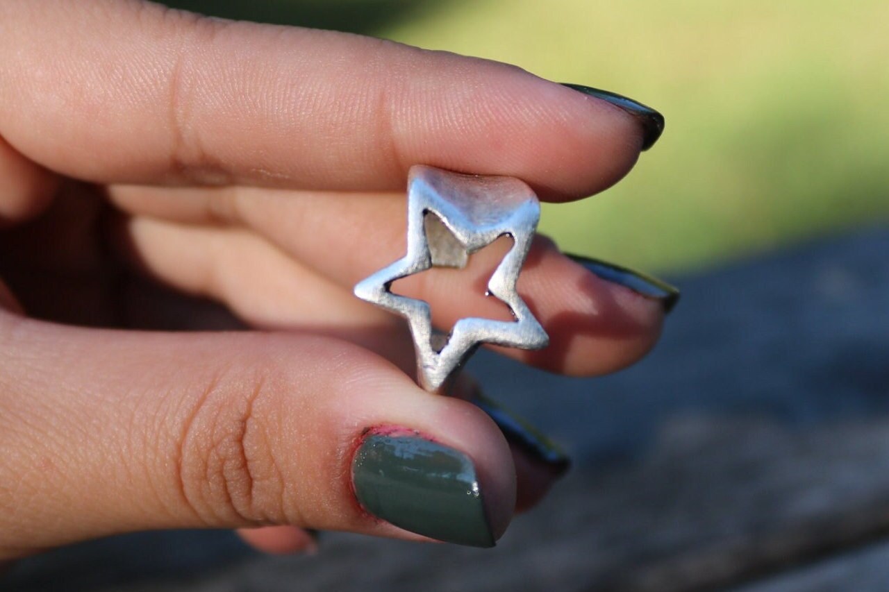 Star Ring Chunky Star Ring Astronomy Ring Celestial Ring - Etsy