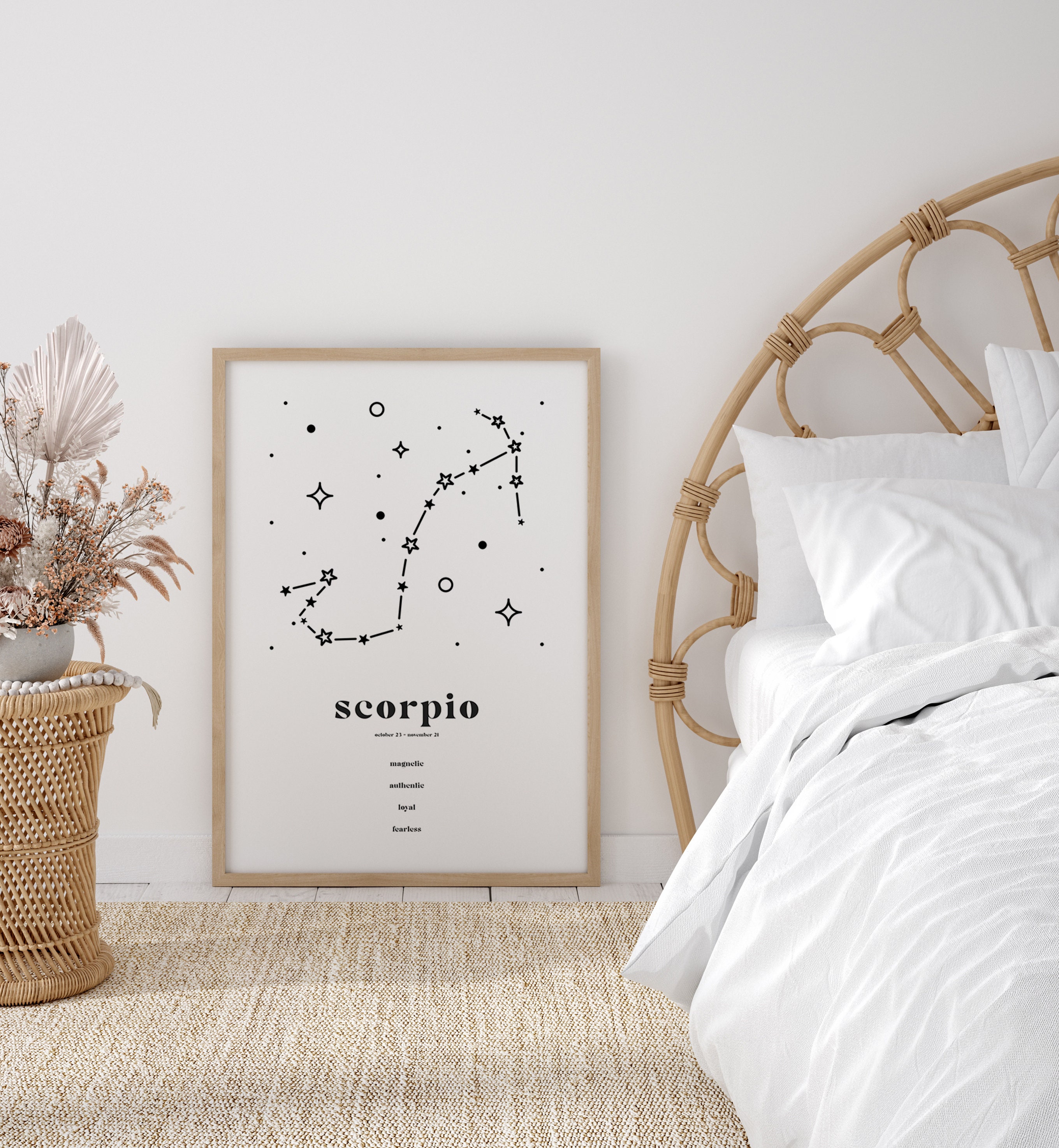 Scorpio Printable Wall Art Astrology Print Constellation - Etsy