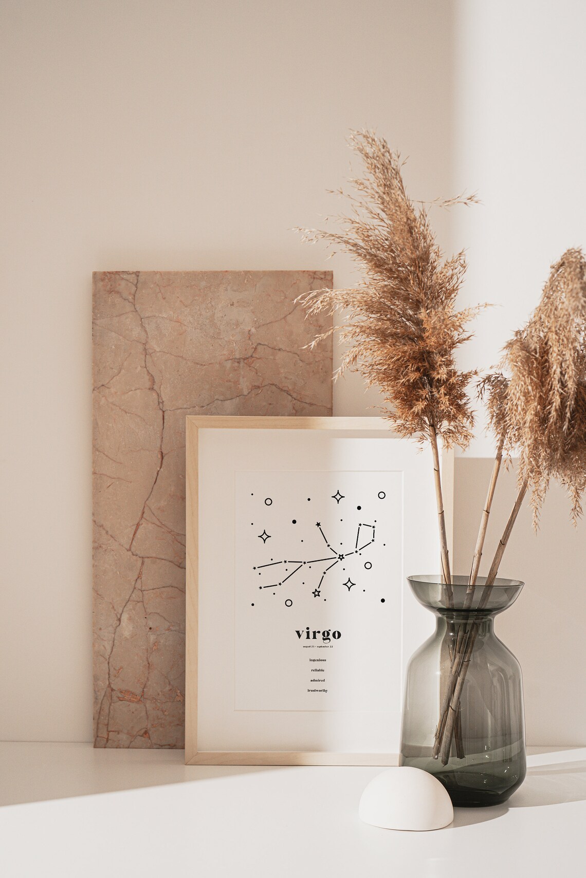 Virgo Printable Wall Art, Astrology Print, Constellation Print, Zodiac ...