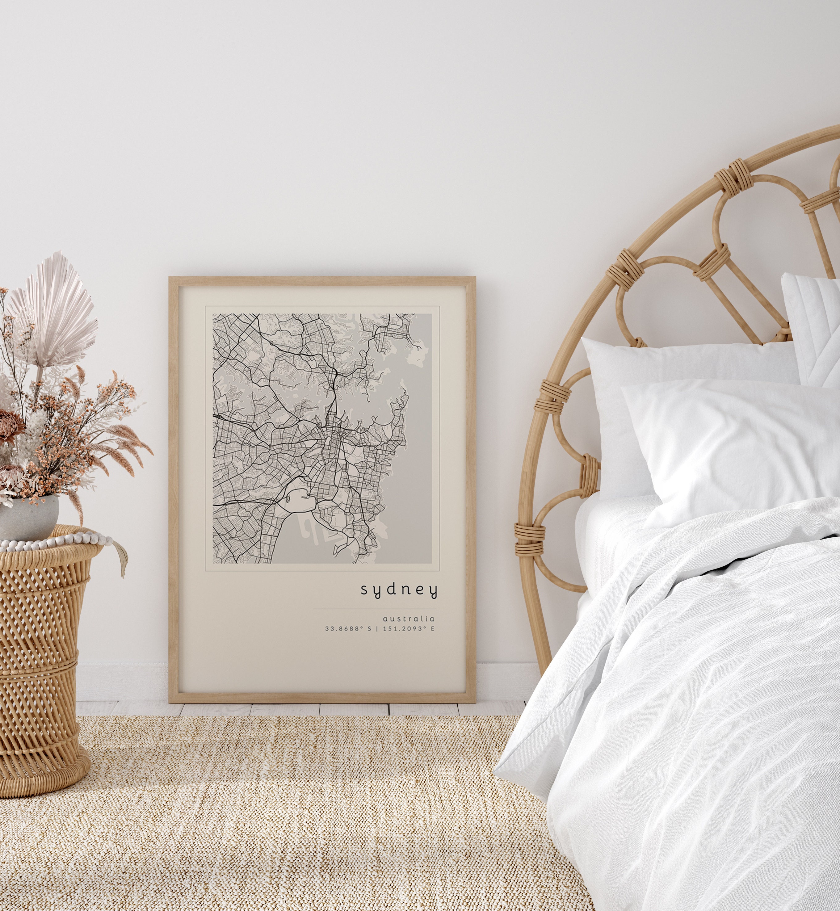 Sydney Map, Printable Wall Art, Map Printable, City Map Print, Sydney ...