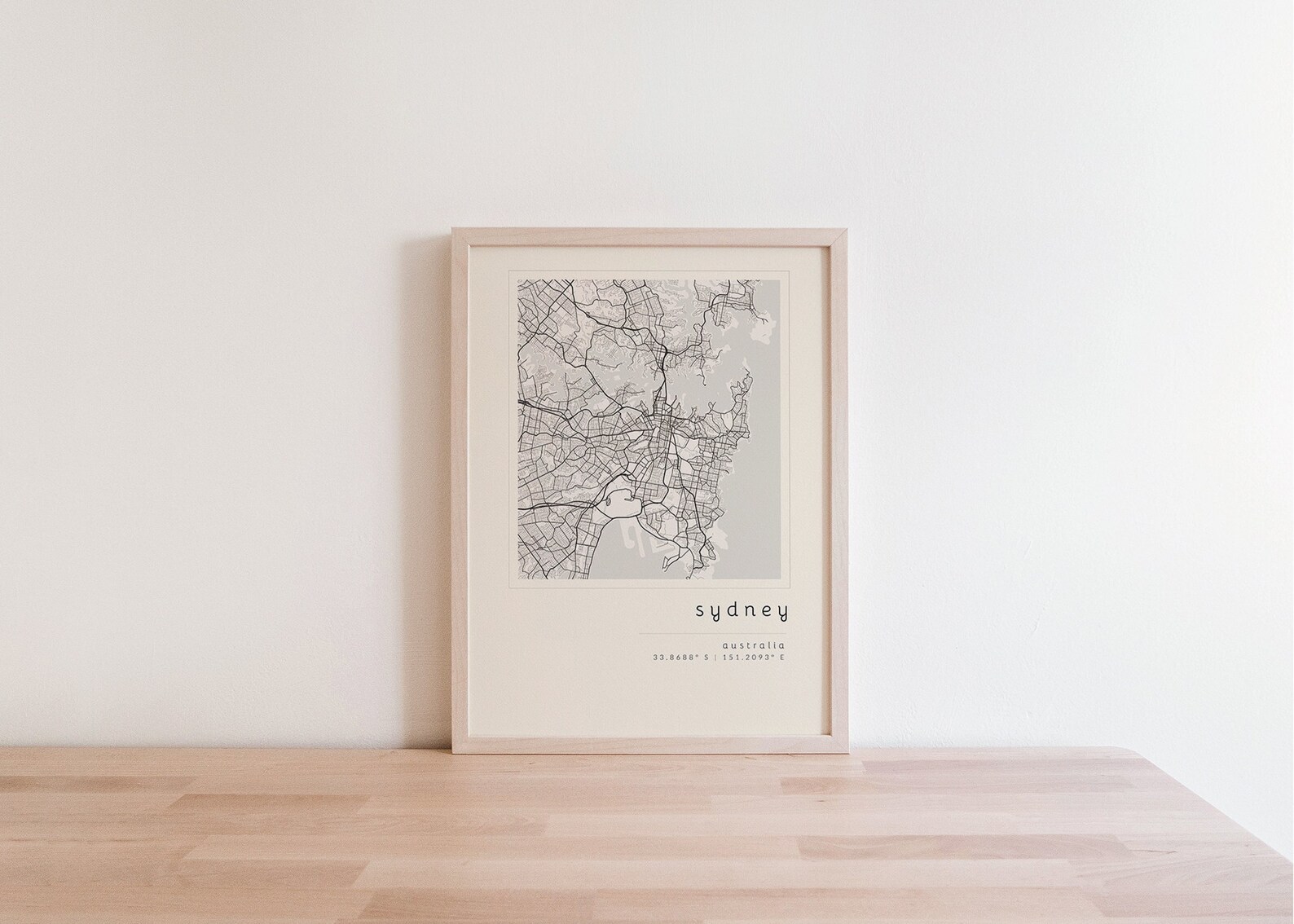 Sydney Map, Printable Wall Art, Map Printable, City Map Print, Sydney ...