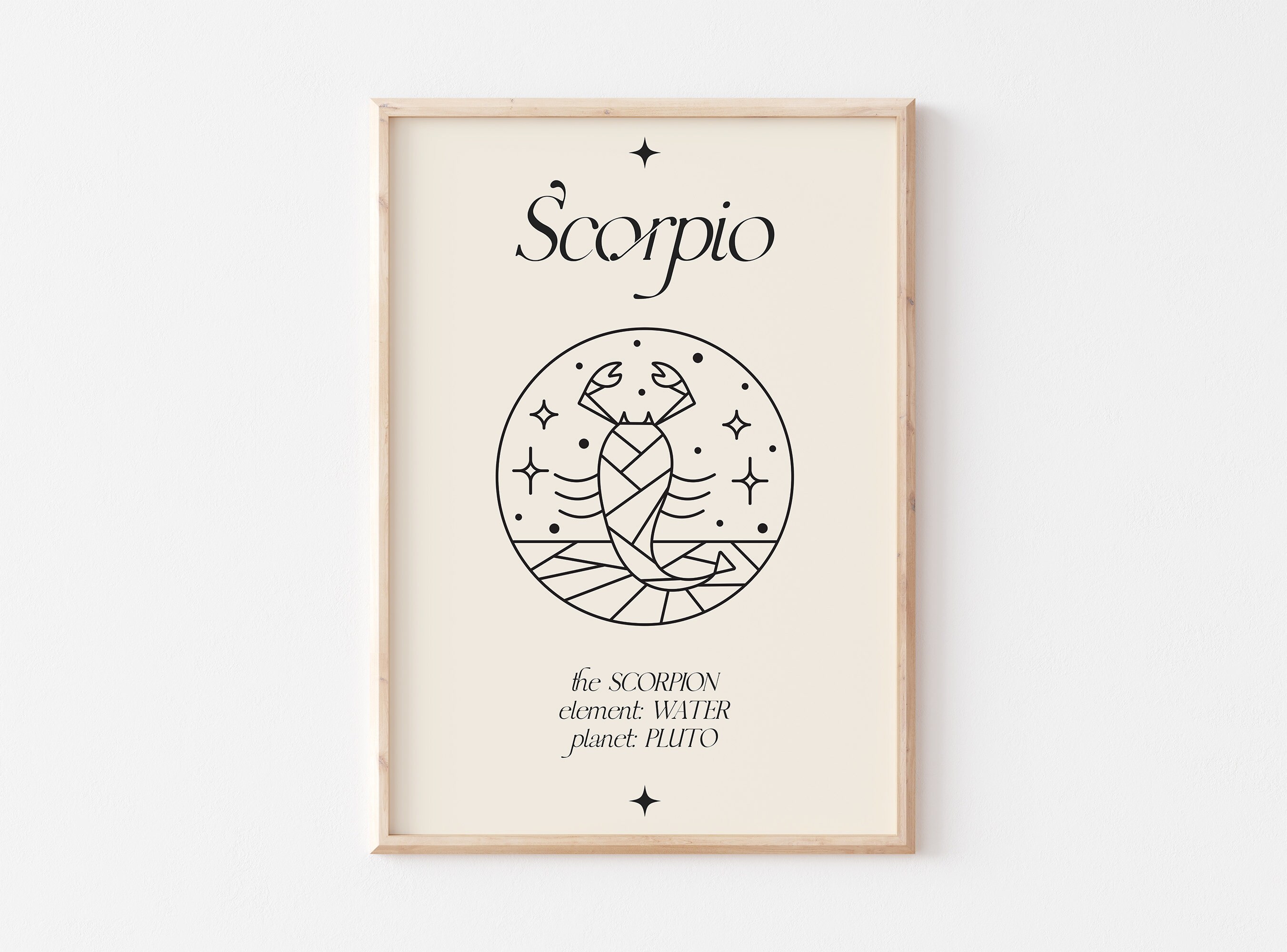 Scorpio Printable Wall Art, Astrology Print, Constellation Print ...