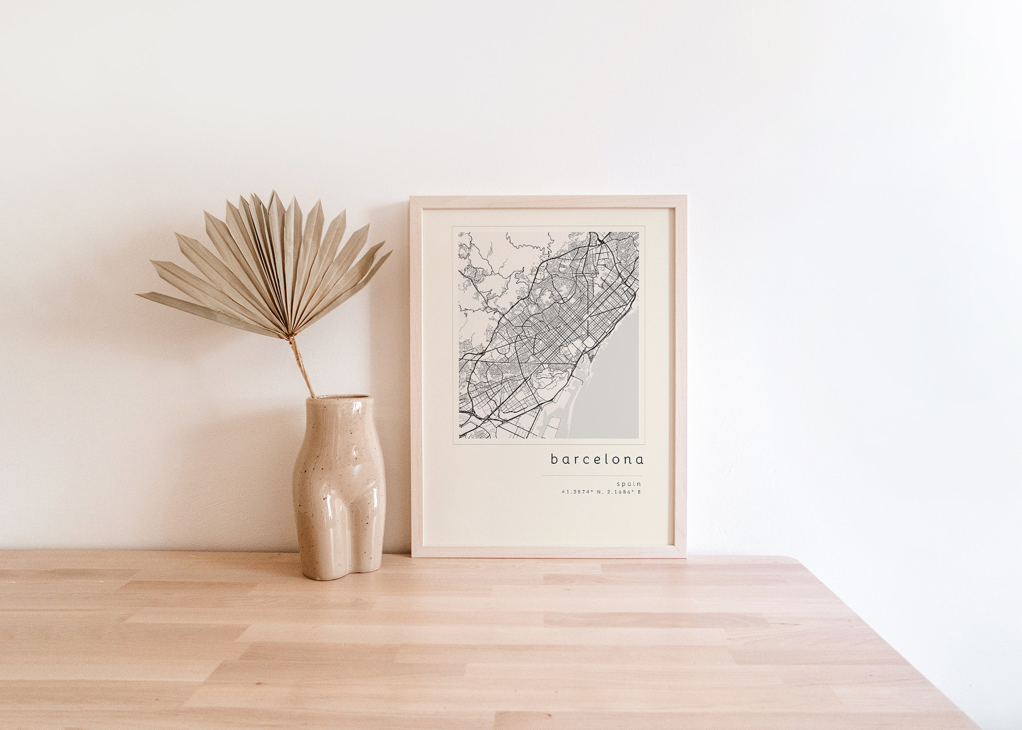 Barcelona Map, Printable Wall Art, Map Printable, City Map Print ...