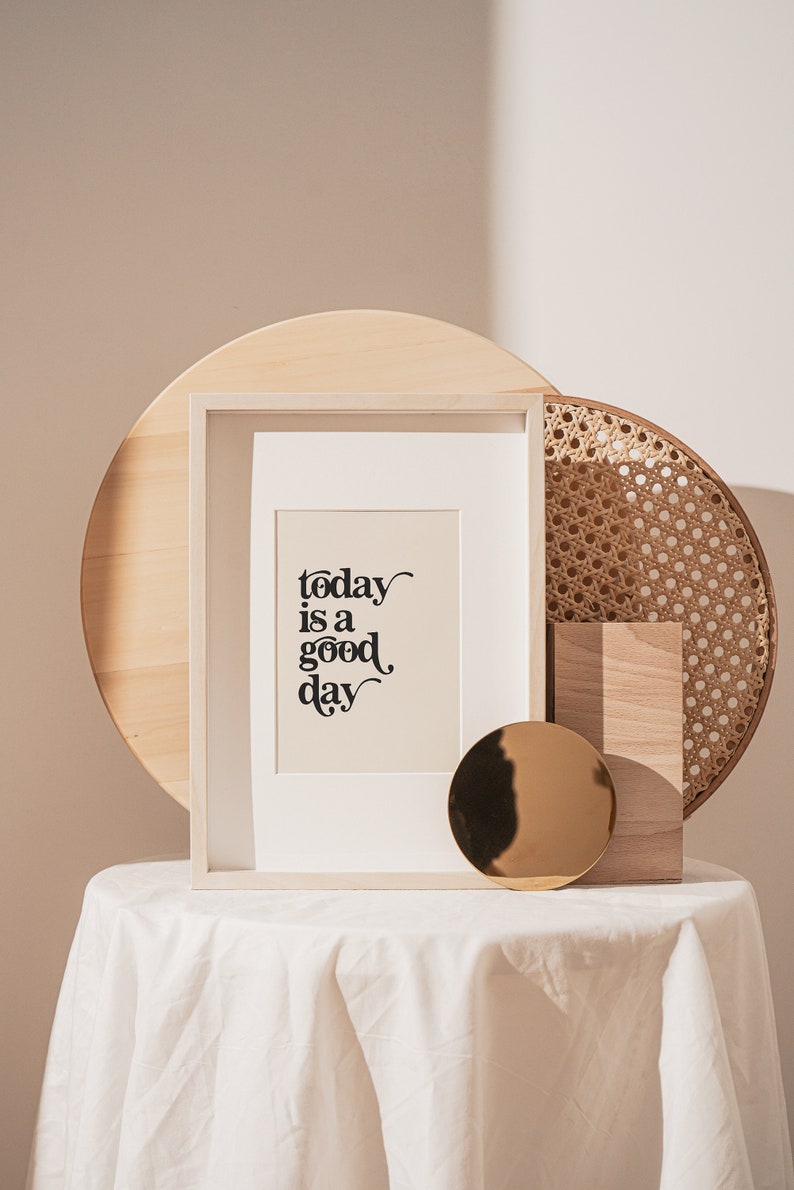 Today is A Good Day Printable Wall Art Typography Print - Etsy
