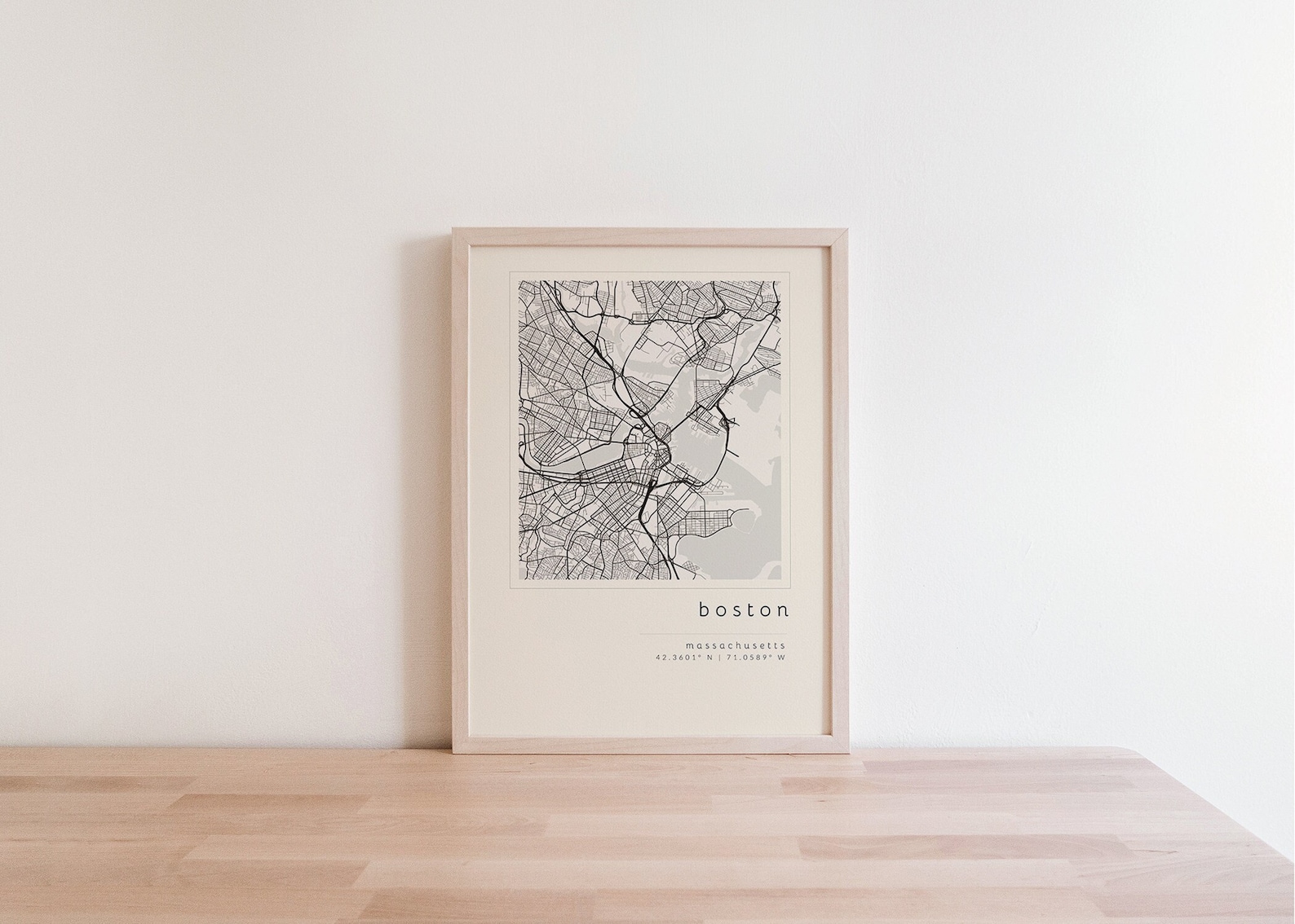 Boston Map, Printable Wall Art, Map Printable, City Map Print, Boston ...
