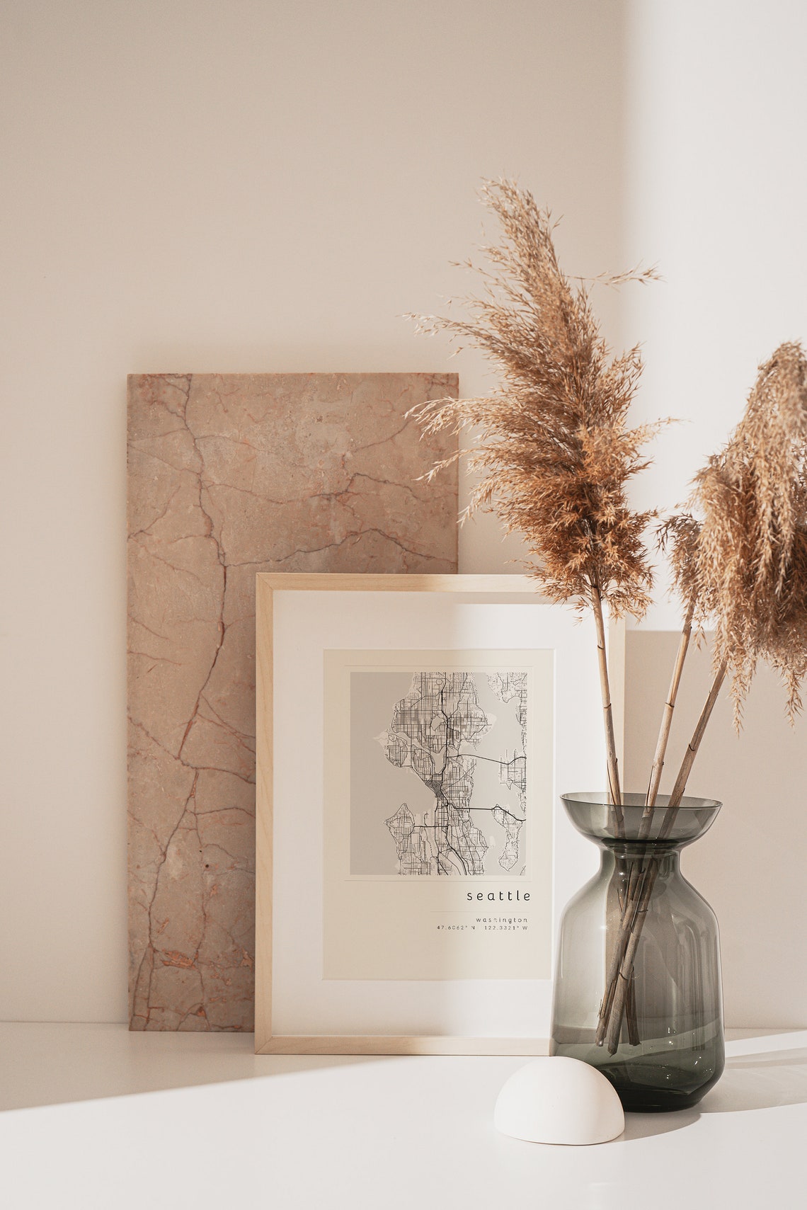 Seattle Map, Printable Wall Art, Map Printable, City Map Print, Seattle ...