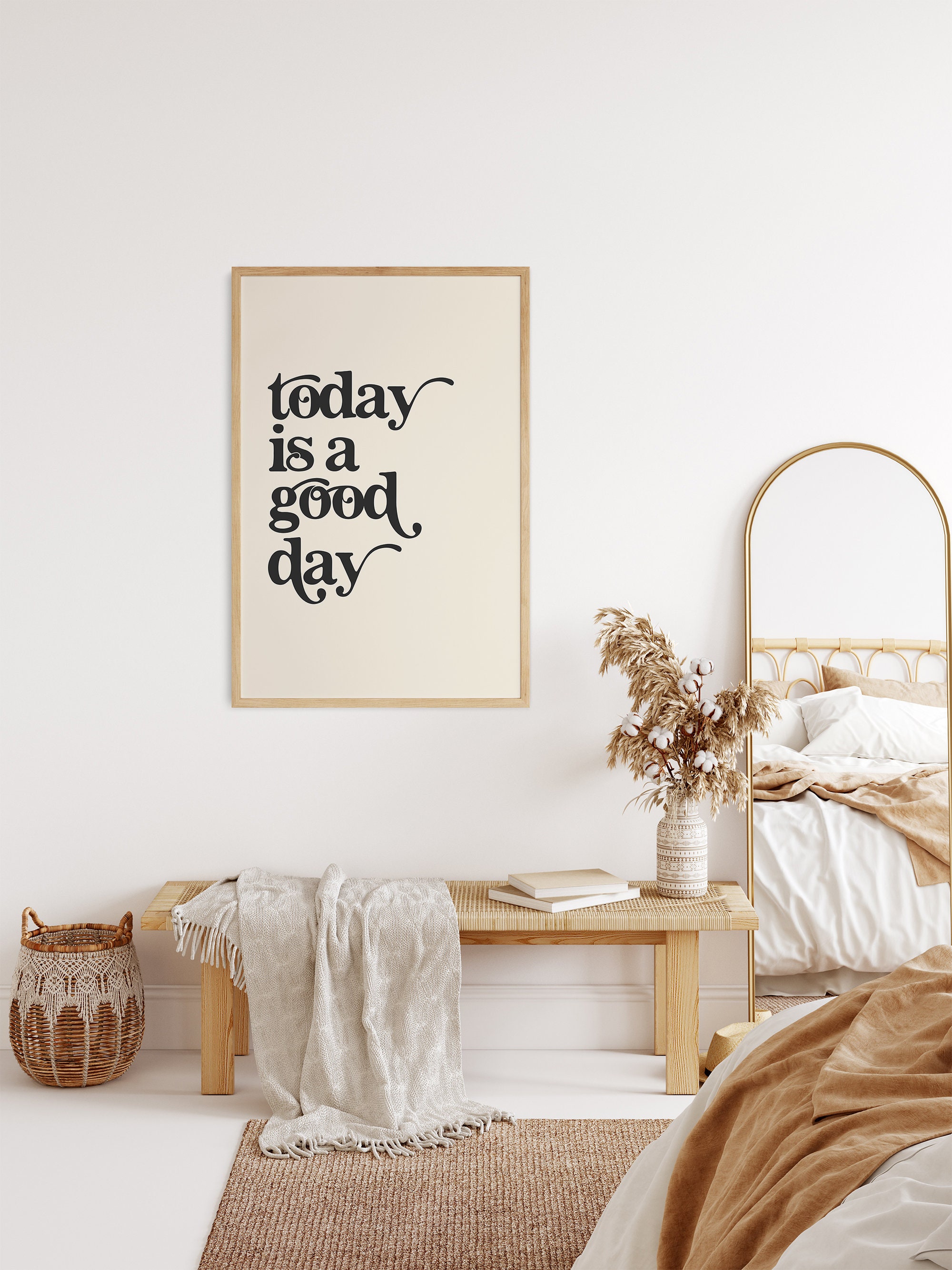Today is A Good Day Printable Wall Art Typography Print - Etsy