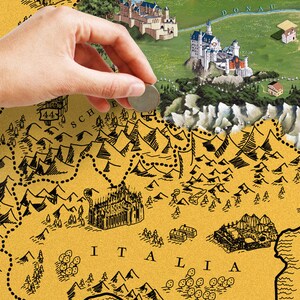 Scratch off Map Europe DELUXE XL Gold Version - Etsy