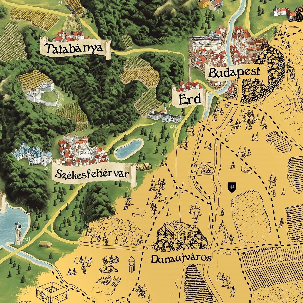 Scratch off Map Hungary DELUXE XL - Etsy