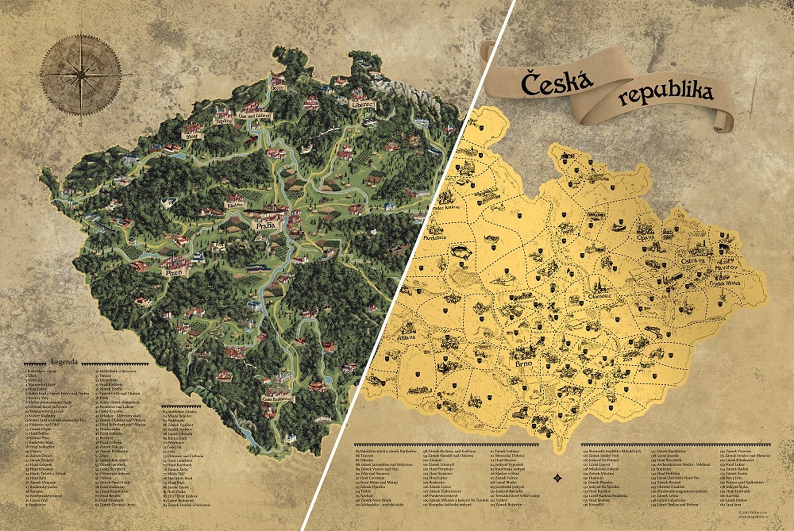 Scratch off Map the Czech Republic DELUXE XXL Gold Version - Etsy