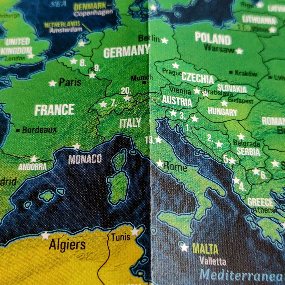 Puzzle 1500 - World Map - Etsy