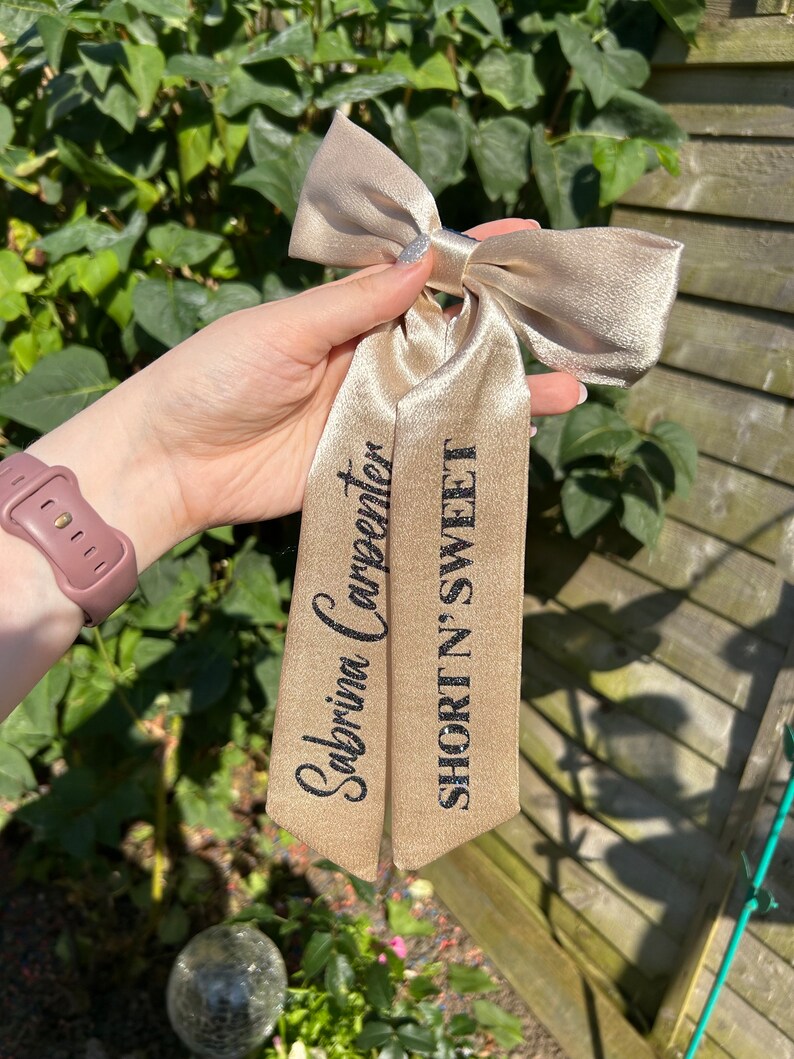 Sabrina Carpenter Short N Sweet Tour Themed Hair Bow Concert ...