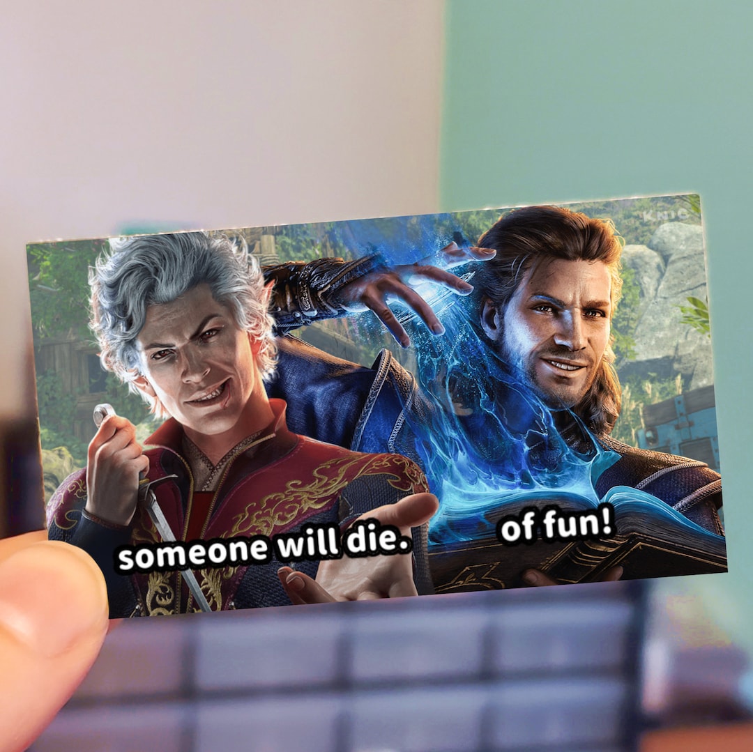 BG3 Someone Will Die Fan Edit Sticker | 3x1.5" Die Cut Vinyl Decal ...