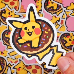 Pikachew PIZZA Sticker Snack Pack Sticker Set 1 Vinyl Die-cut Pokemon ...