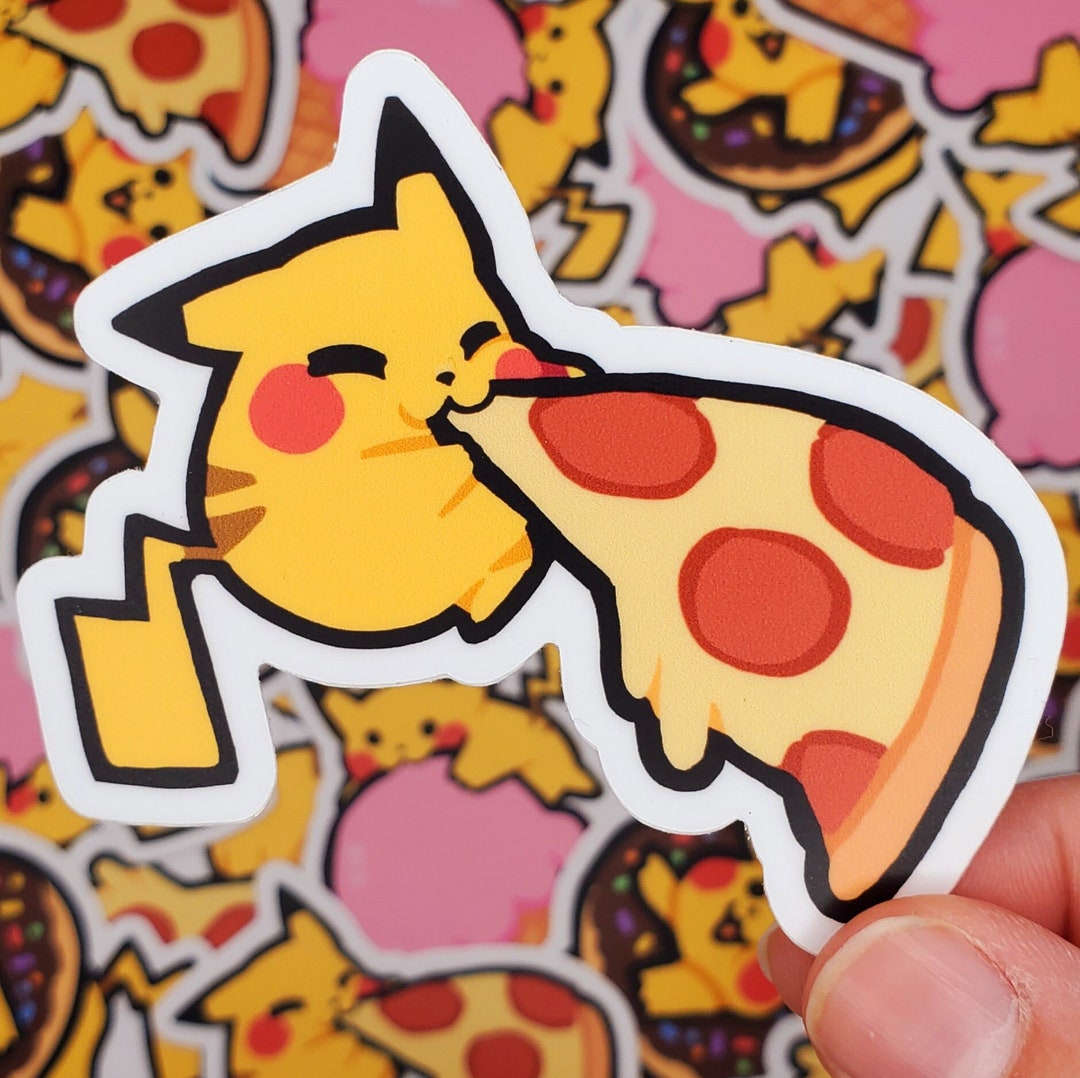 Pikachew PIZZA Sticker | Snack Pack Sticker Set 1 | Vinyl Die-cut Anime ...