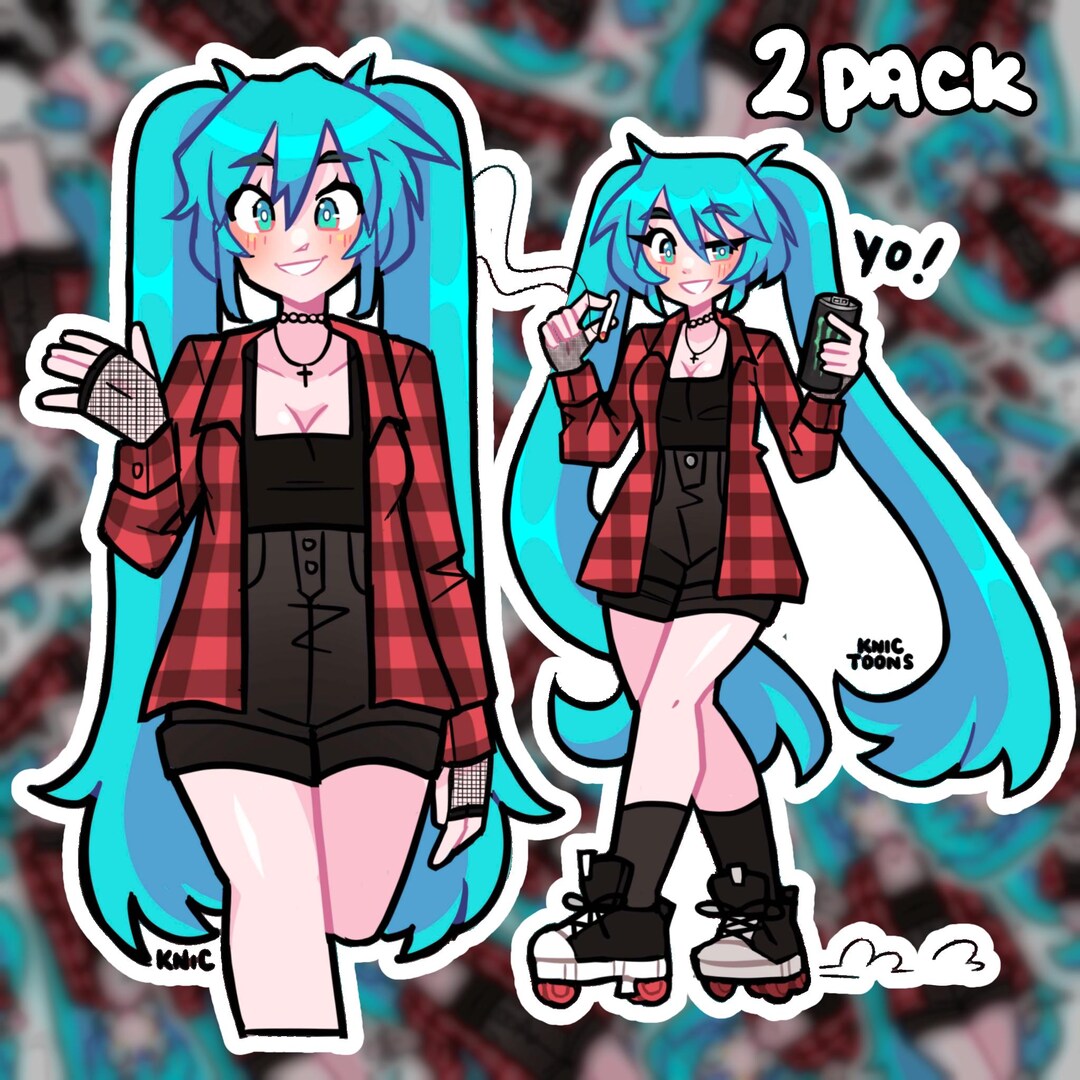 Midwestern Miku | 2 PIECE Sticker Pack | Vinyl Matte Die-cut Stickers ...