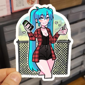Midwestern Miku Sticker | LARGE 4x4 | 2 Options | Vinyl Matte Die-cut ...