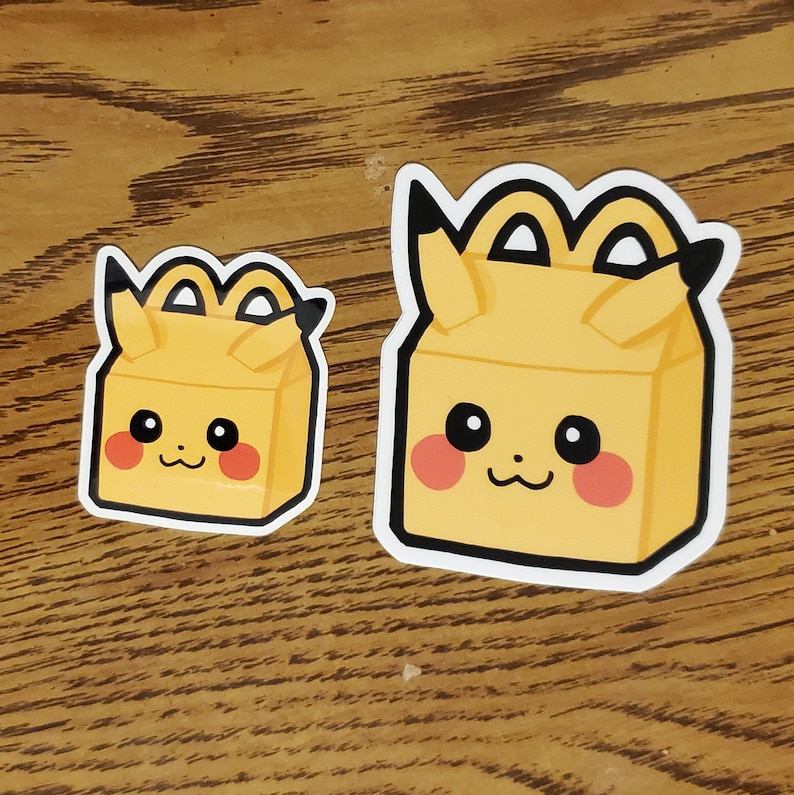 Happy Meal Pikachu Sticker Pack 4 Designs Die-cut Vinyl - Etsy