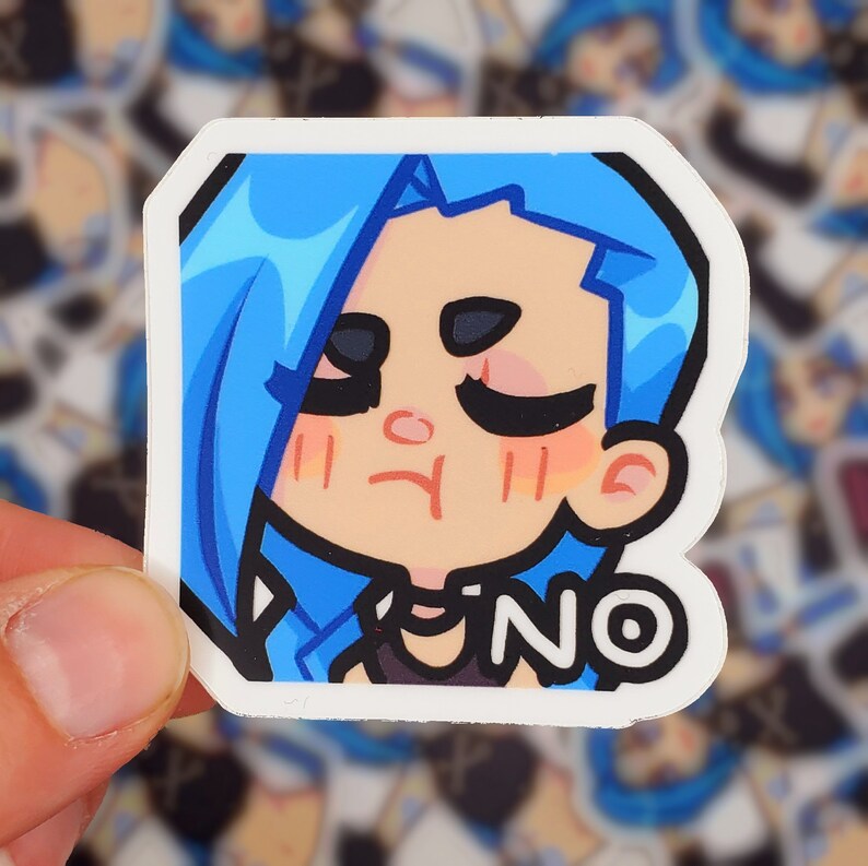 Lol Arcane Jinx Emoji Pack TURNED STICKERS 5 Pack Vinyl - Etsy