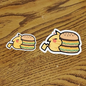 Happy Meal Pikachu Sticker Pack 4 Designs Die-cut Vinyl Stickers Fast ...