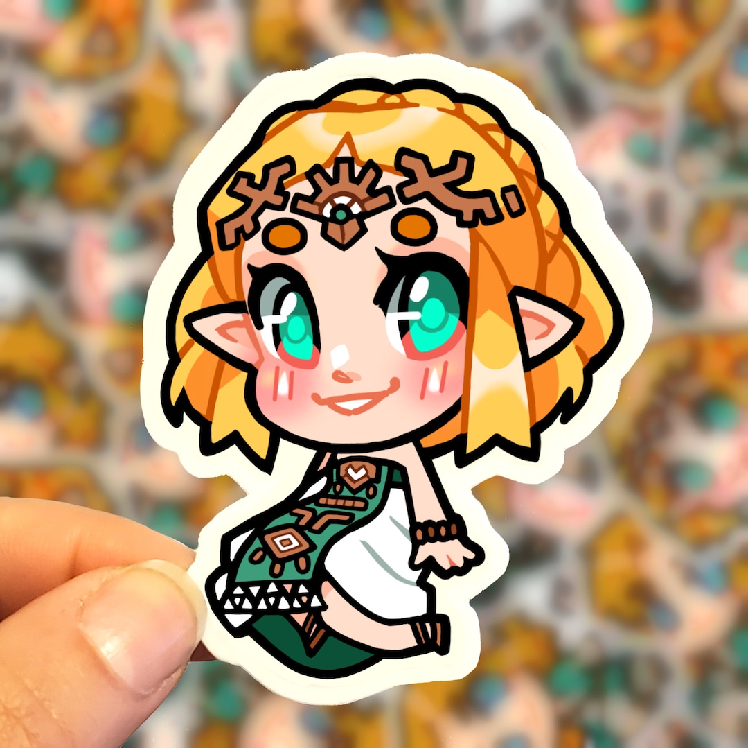 Chibi Princess & Her Smol Knight Sticker Set | Chibi Zeldy | Vinyl Die ...
