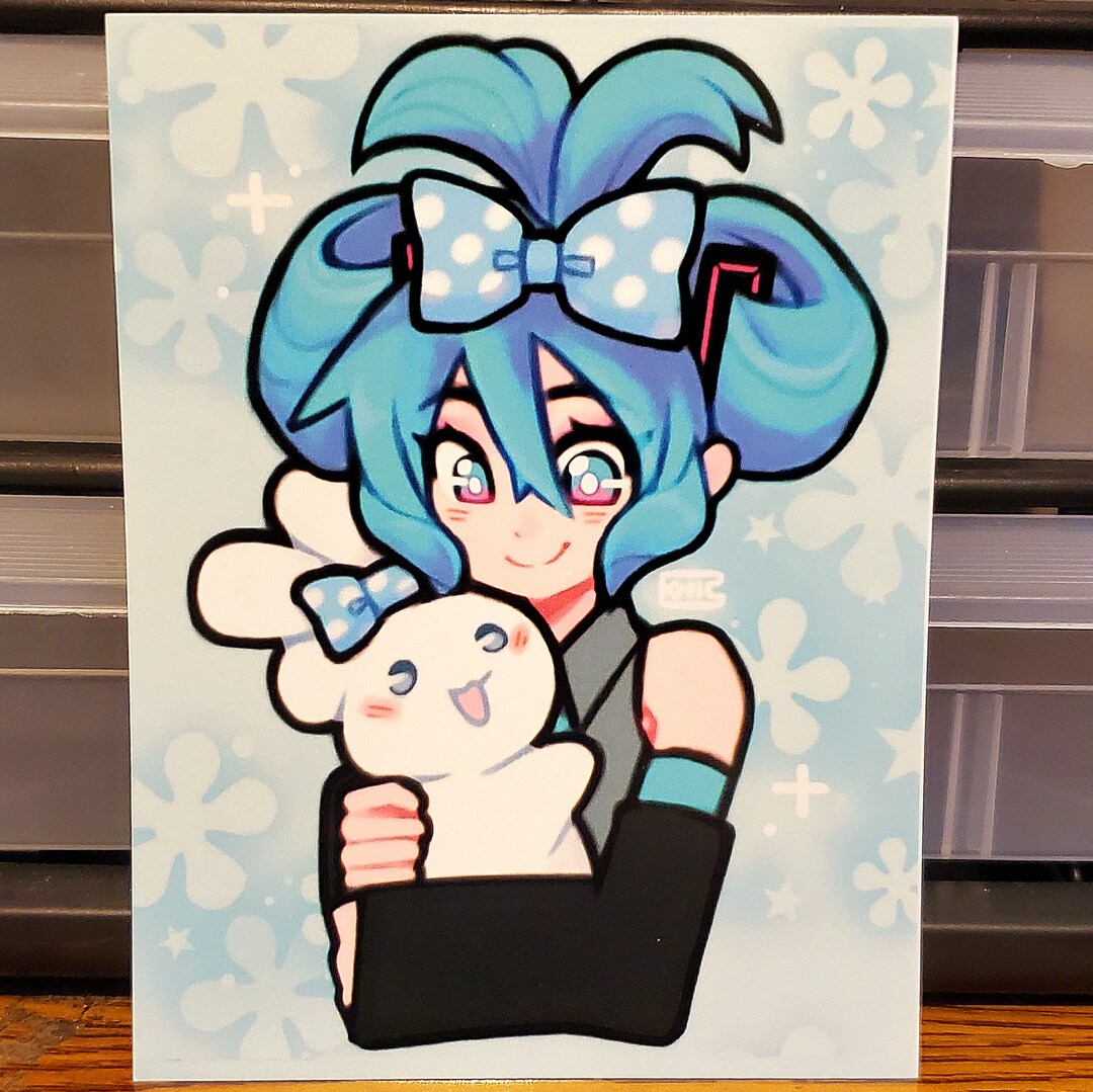 Cinnamon Miku Print | 4x6" Postcard Print - Etsy