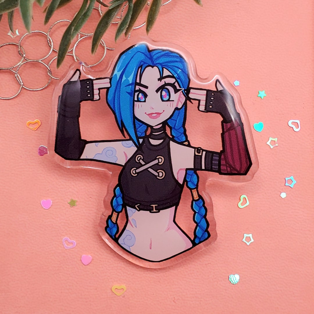 Lol Arcane Jinx HANDS UP Acrylic Pin League of Legends - Etsy Australia