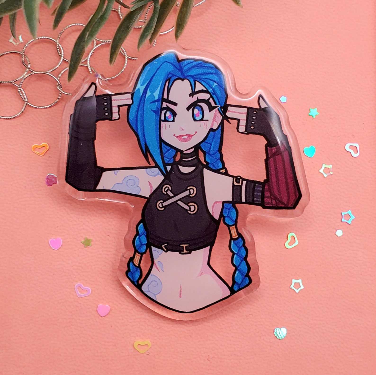 Lol Arcane Jinx HANDS UP Acrylic Pin League of Legends - Etsy Australia