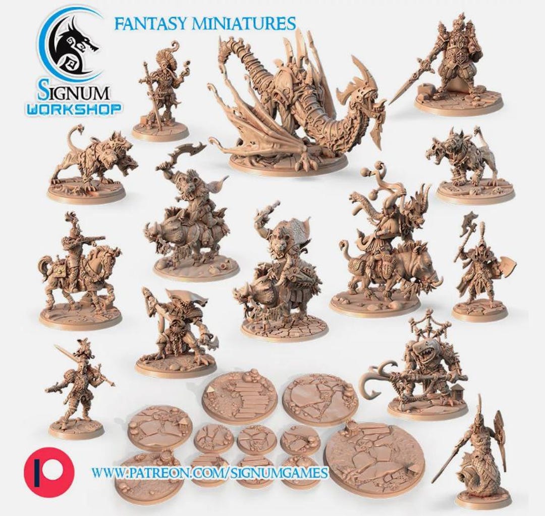 Miniature D&d/wargames Signum Workshop May 2022 Detailed Resin 3d Print ...