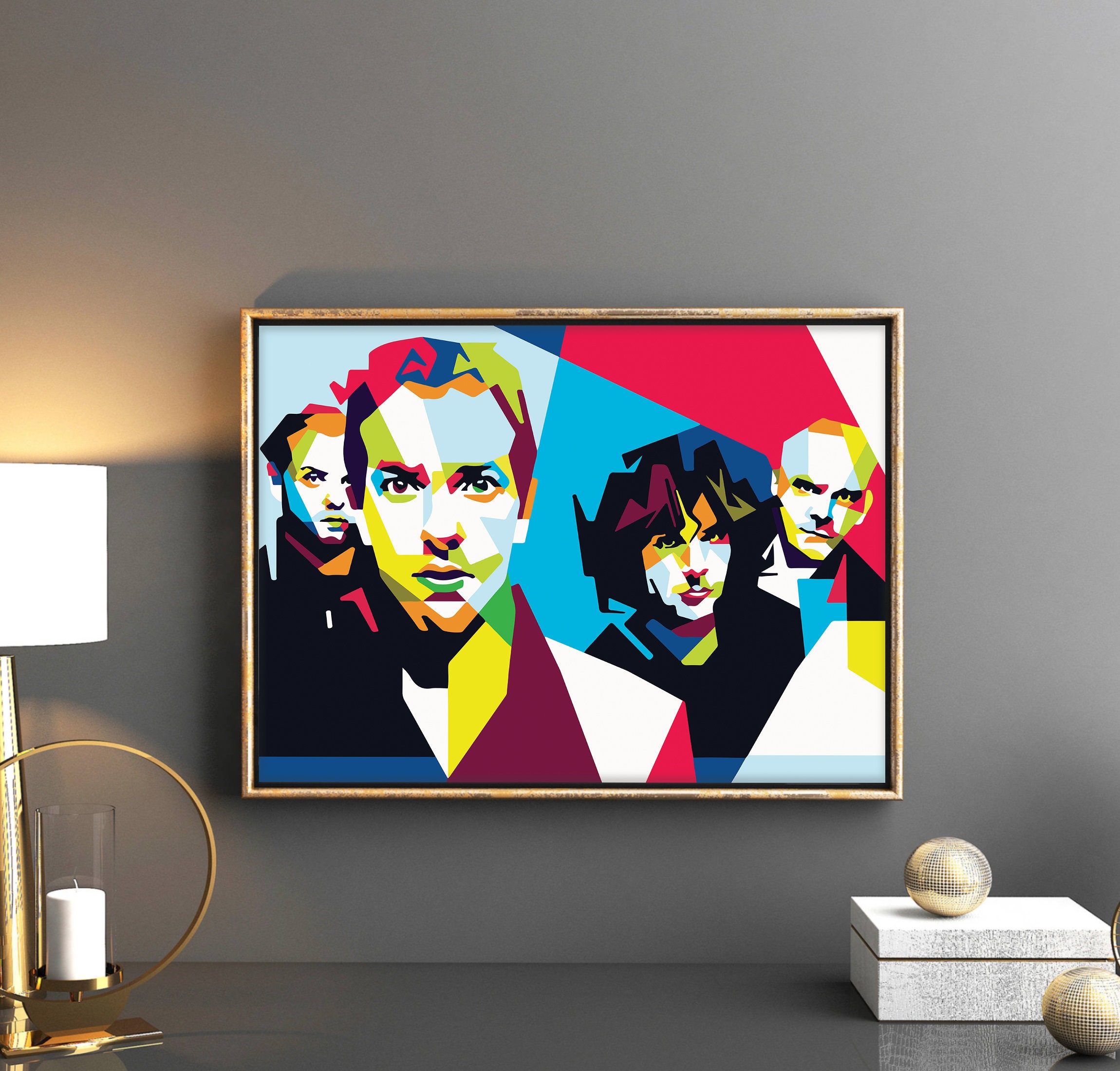 Frame Canvas Coldplay Poster Print Art Poster Music Poster | Etsy
