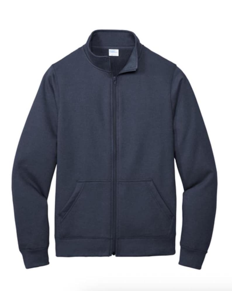 Embroidered Full Zip Cadet Jacket - Postal Worker Uniform With Left ...