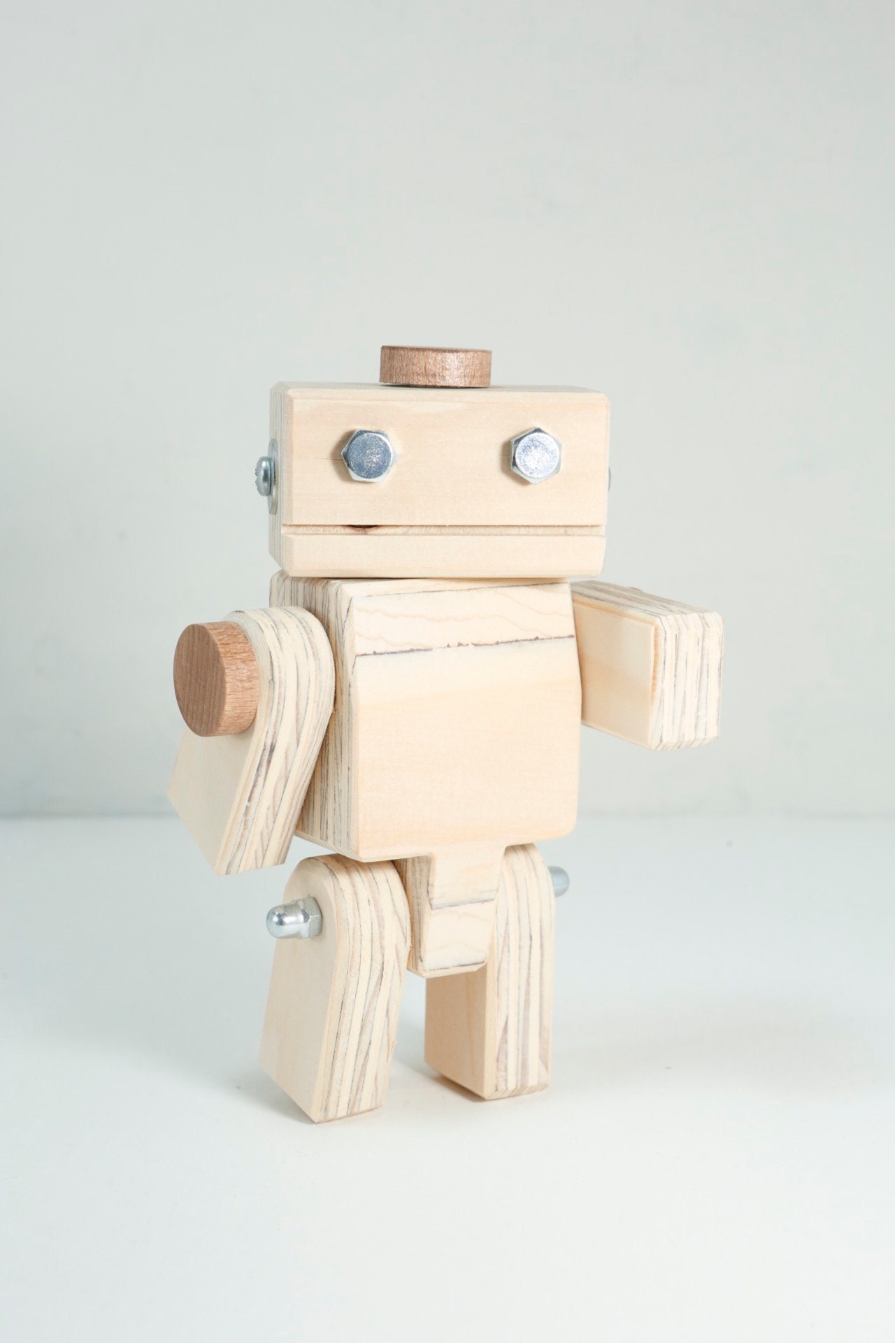 Wooden Robot - Etsy