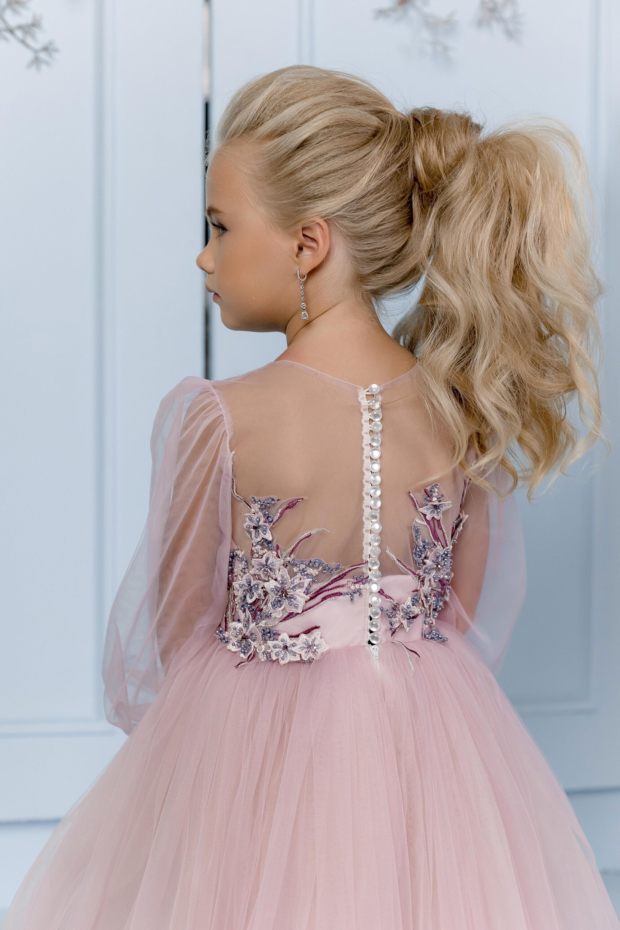 Girl Ball Gowntulle Flower Girl Dress Tutu Girl Dress - Etsy