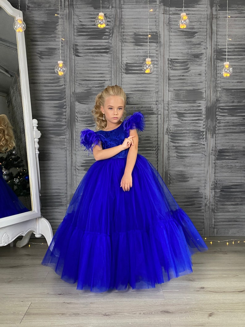 Party Girls Dress Electric Blue Dress Photoshoot Dresstulle - Etsy
