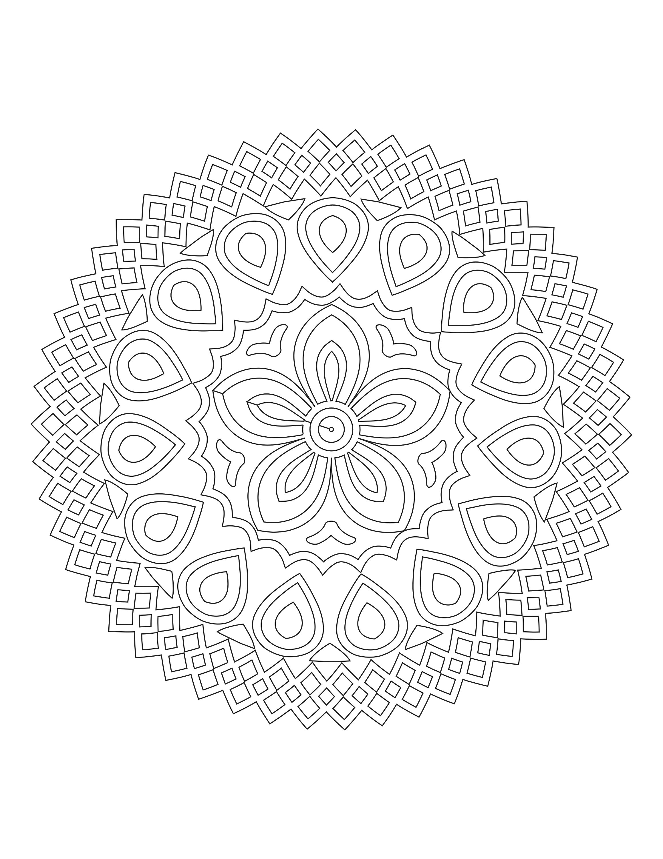 10 Fun and Unique Mandala Coloring Pages | Etsy