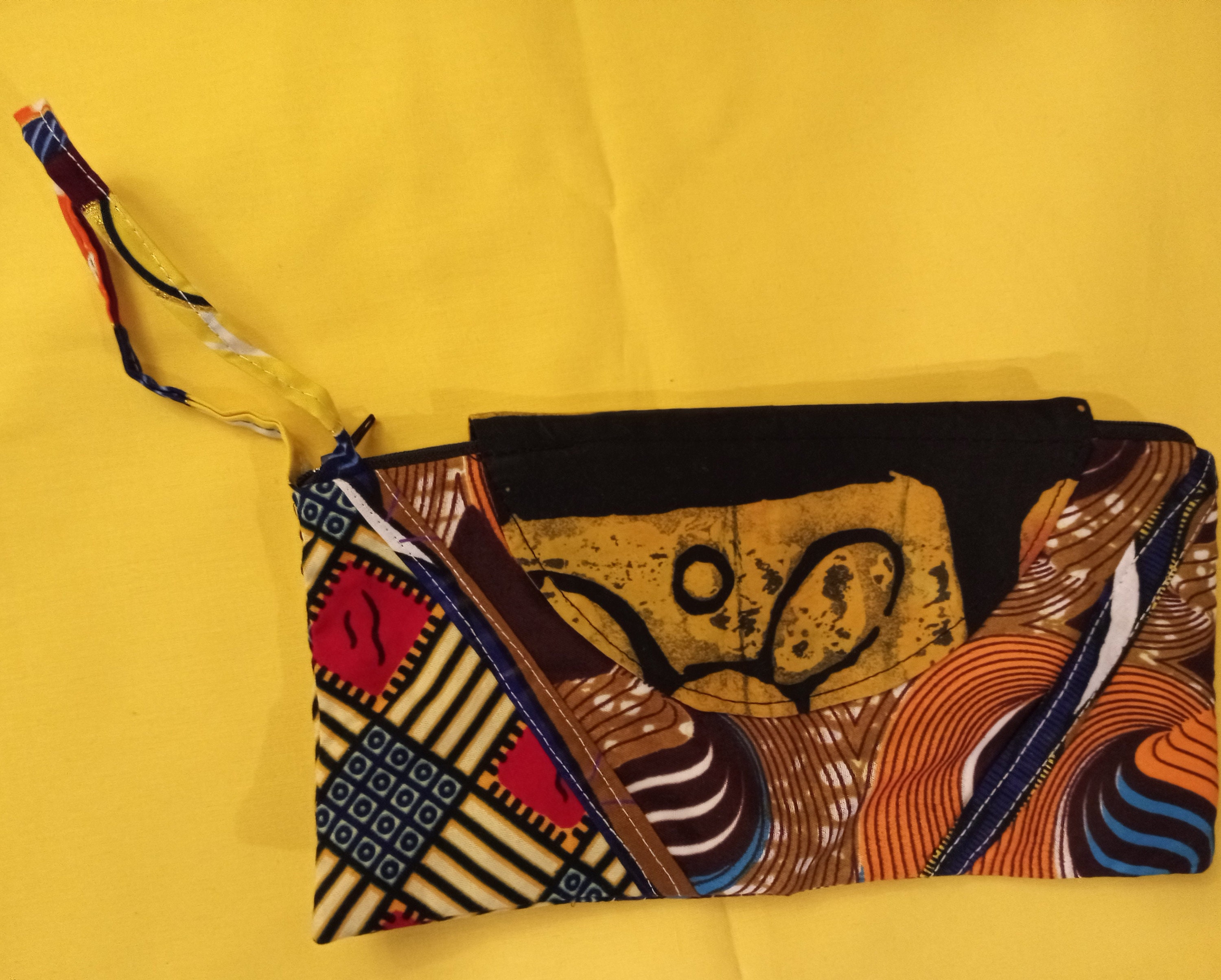 African wallet made of Ankara fabric. Made in Ghana. | Etsy