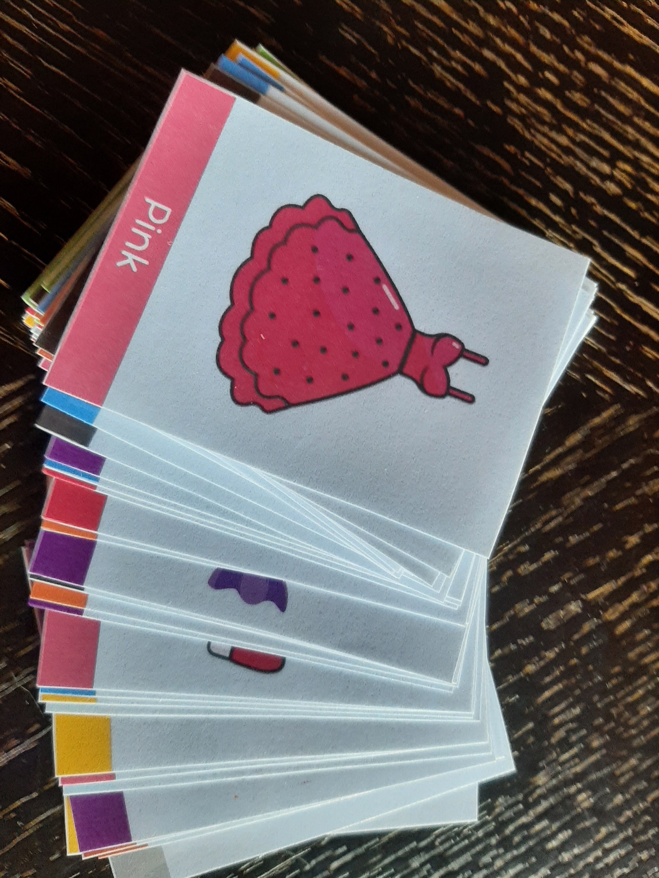 ENGLISH Flashcards Colours Colors Printable, Montessori Flash Cards ...