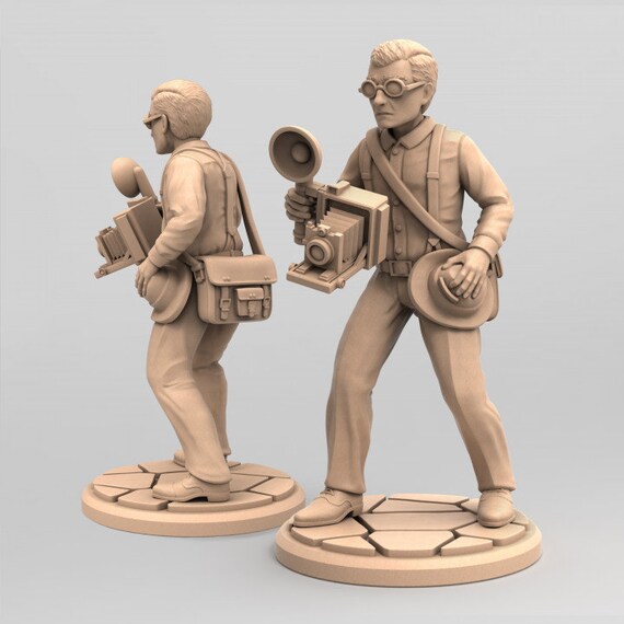 Journalist 3D Printed Resin Model-ideal for Dnd RPG Table | Etsy