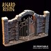 Stone Wall Fences With Gate Creepy 3D Printed Resin Model-ideal for Dnd ...