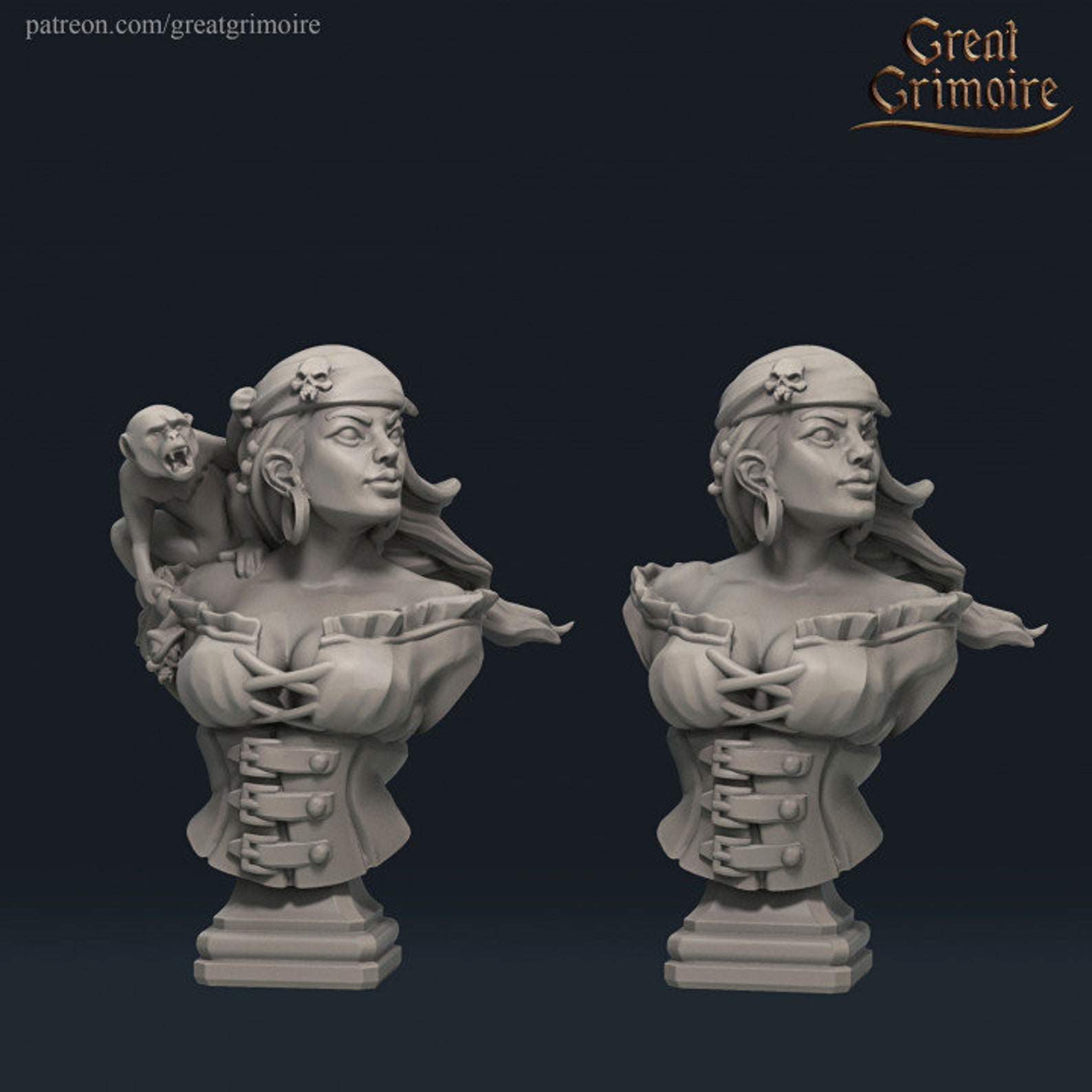 Adrie Bust Vol 1 3D Printed Resin Model Display Piece Ideal for Dnd ...