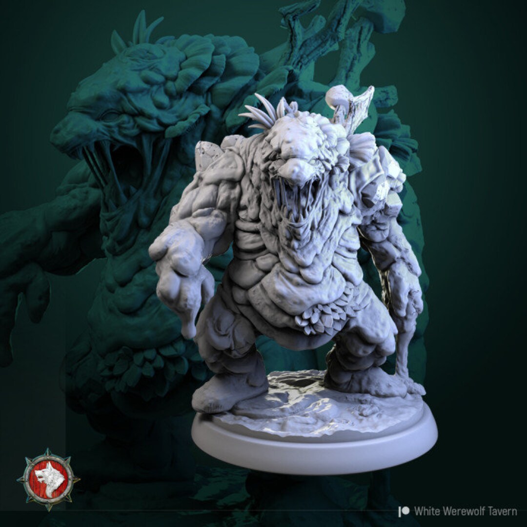 Swamp Gollem 3D Printed Resin Model Ideal for Dnd, RPG, AOS, Table Top ...