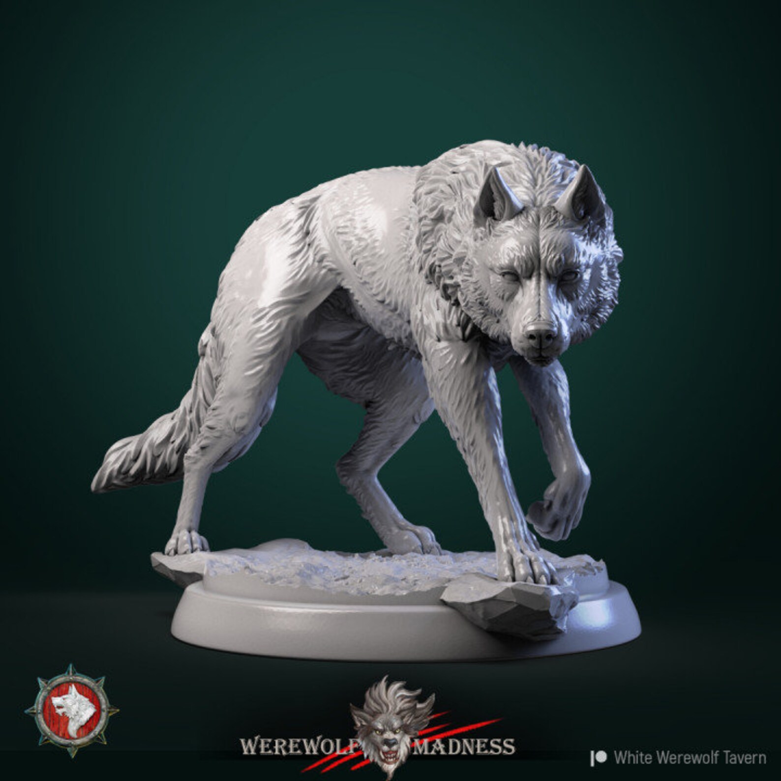 Wolves Set of 6 | 3D Printed Resin Model | Ideal for Dnd, RPG, AOS ...