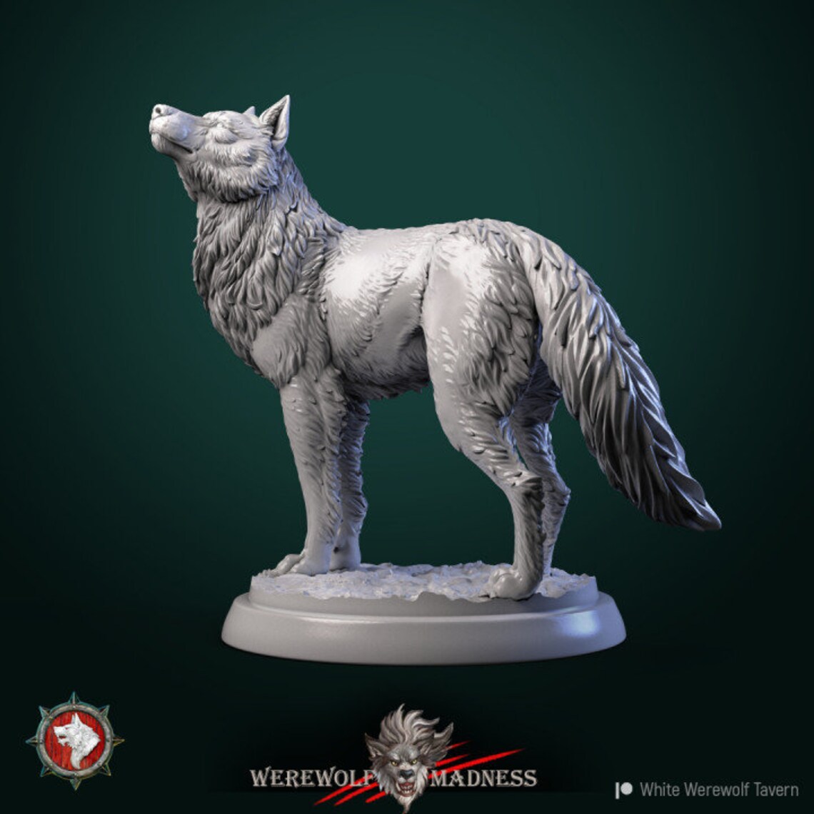 Wolves Set of 6 | 3D Printed Resin Model | Ideal for Dnd, RPG, AOS ...